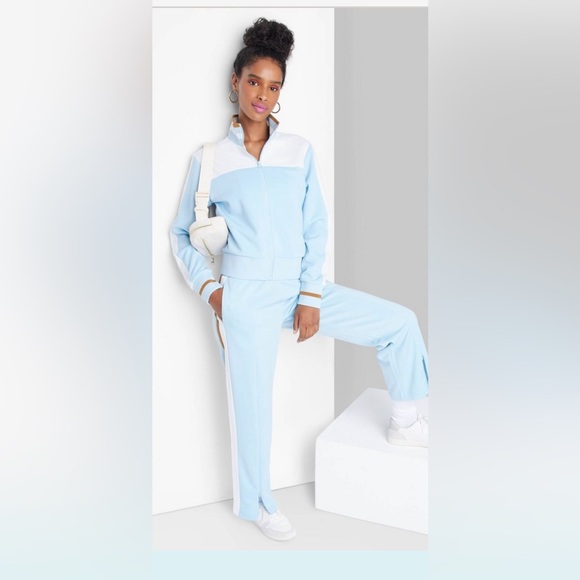 wild fable | Pants & Jumpsuits | Wild Fable Blue High Rise Track Pants ...